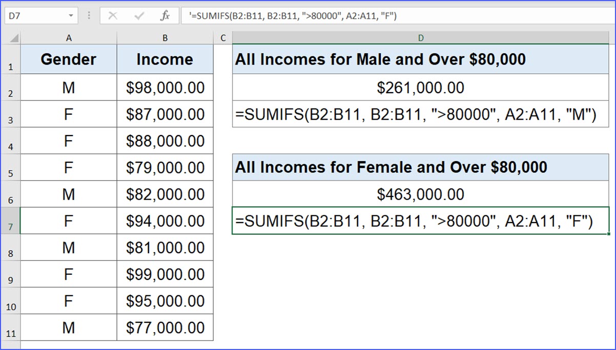 How To Use Sumifs Function In Excel With Two Sheets Printable Online