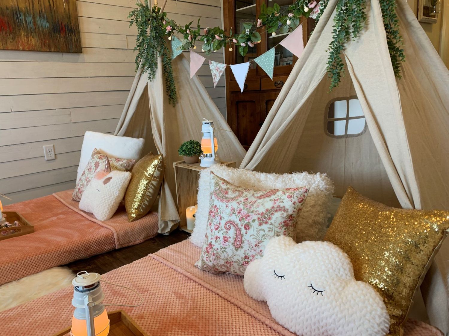 Indoor Sleepover Tents Fargo Glamping