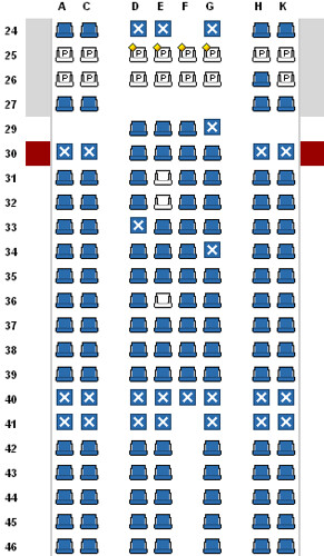 Delta A330 Seat Map