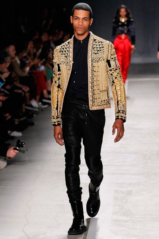 Balmain X Handm Debuts With New York Runway Show Fashionably Male