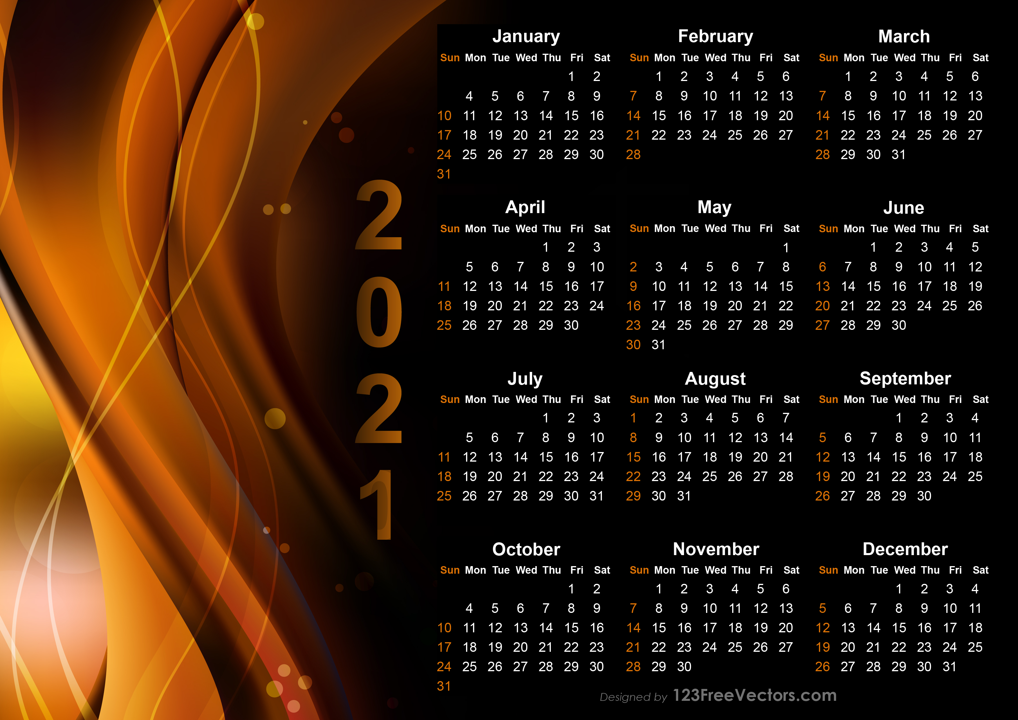 210 2021 Calendar Vectors Download Free Vector Art And Graphics