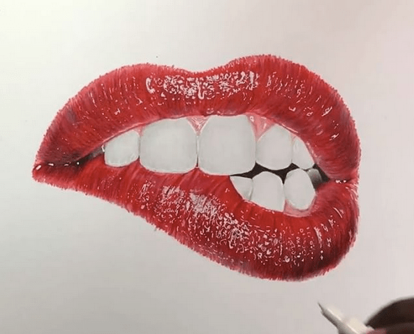 77 Labios Realistas Dibujo For You Labios Tatuados Letra