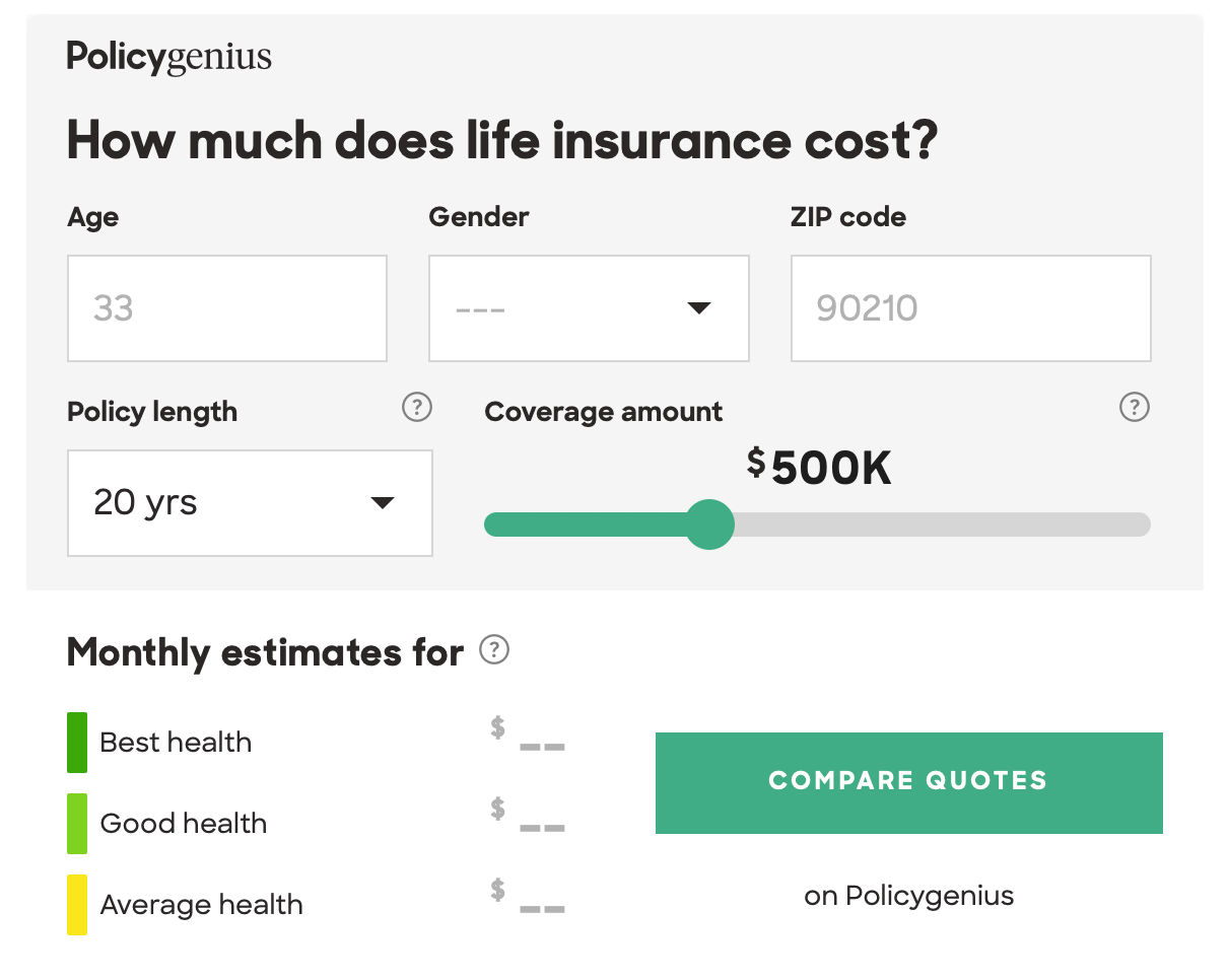 Compare Life Insurance Quotes The Easy Way With Policygenius