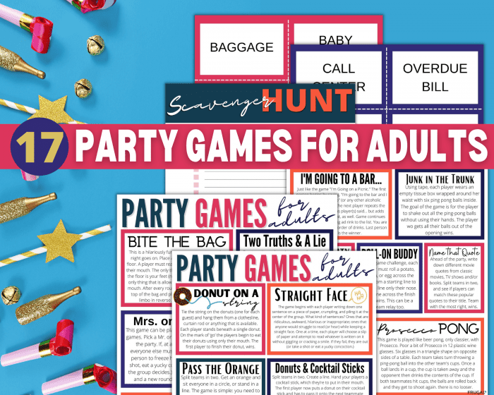 17 Unforgettable And Fun Adult Birthday Party Games Print Now