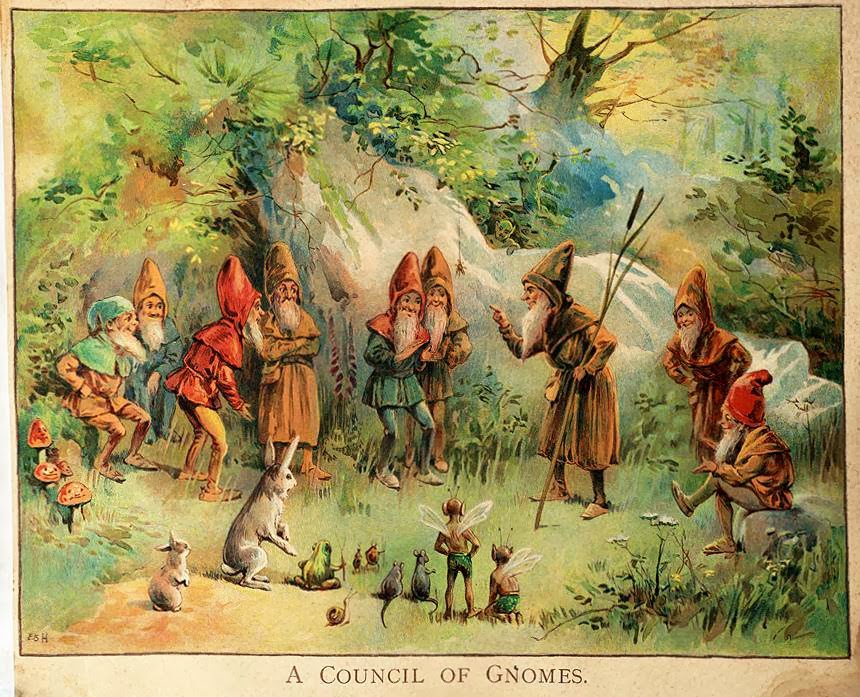Public Domain Vintage Illustrations Of Gnomes And Fairies Free