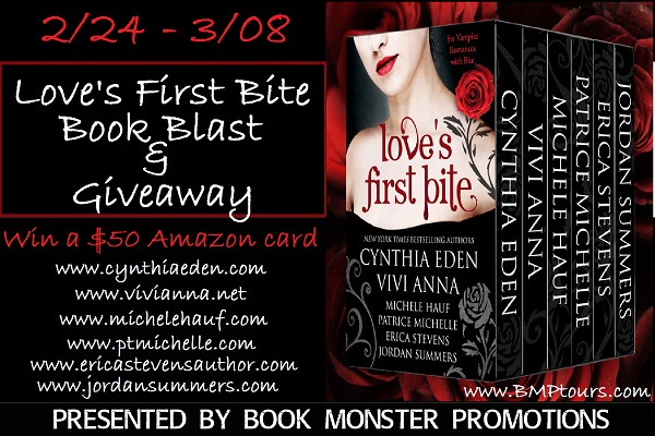 Blast Giveaway ~ Loves First Bite ~ 6 Authors And 6 Books A Vampire