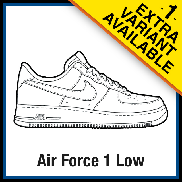 Printable Air Force 1 Coloring Page