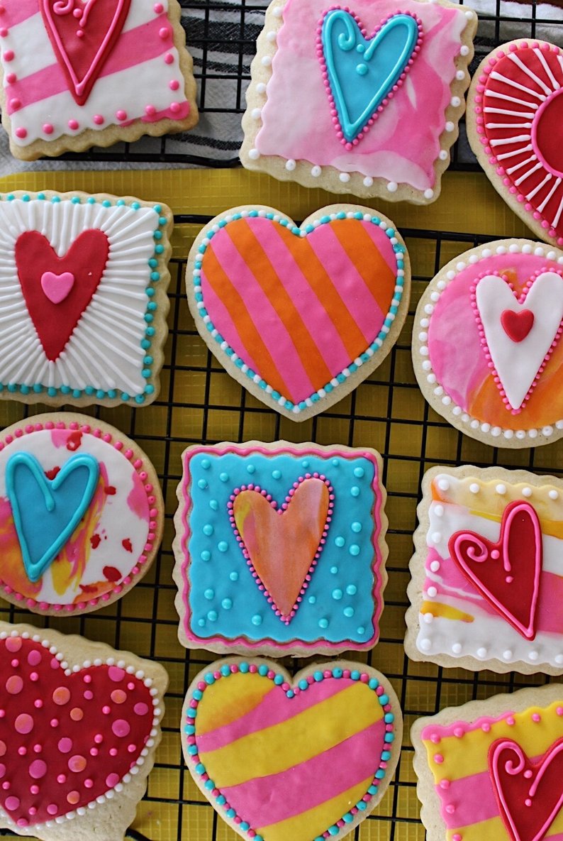 Sorta Fancy Decorated Cookies Valentines Edition Kick And Dinner