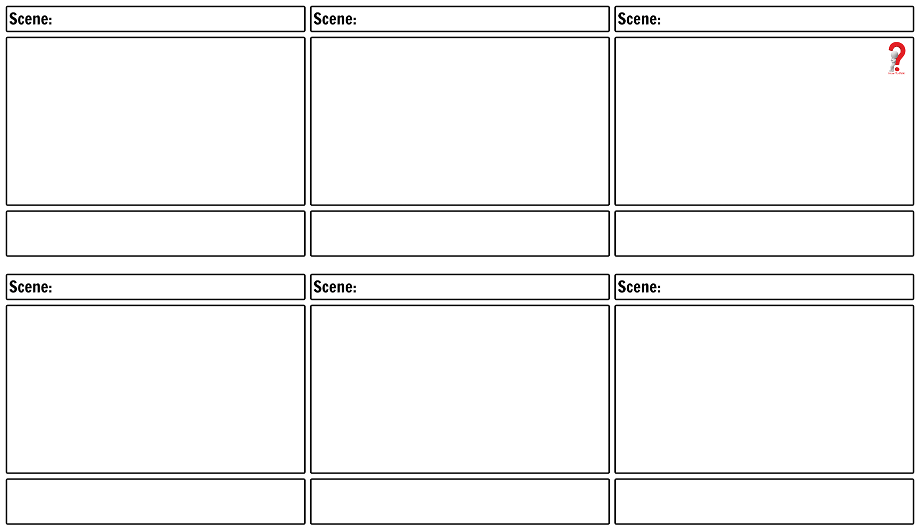 Photoshop Storyboard Template