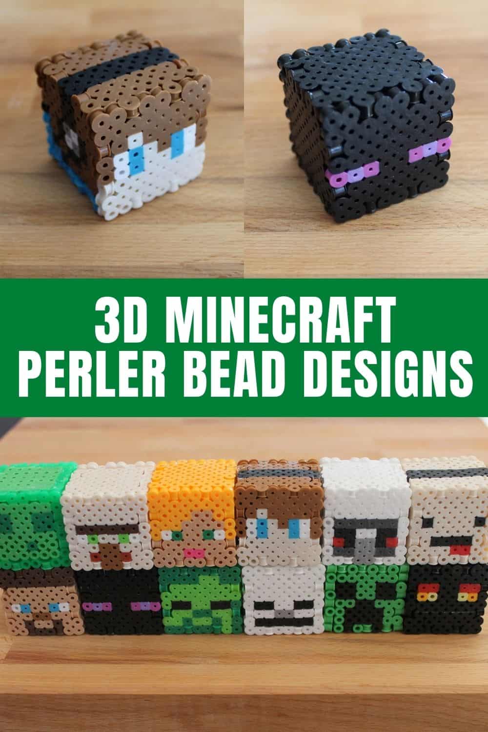 Easy 3d Minecraft Perler Bead Patterns Printable Templates Free