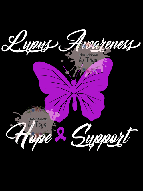 Lupus Awareness Hope And Support Butterfly Svg And Png Handmade By Toya