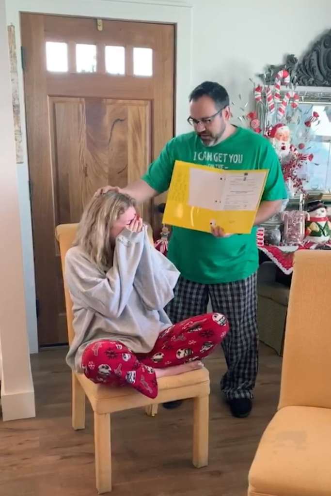 Stepdad Surprises His Daughter With Adoption Papers