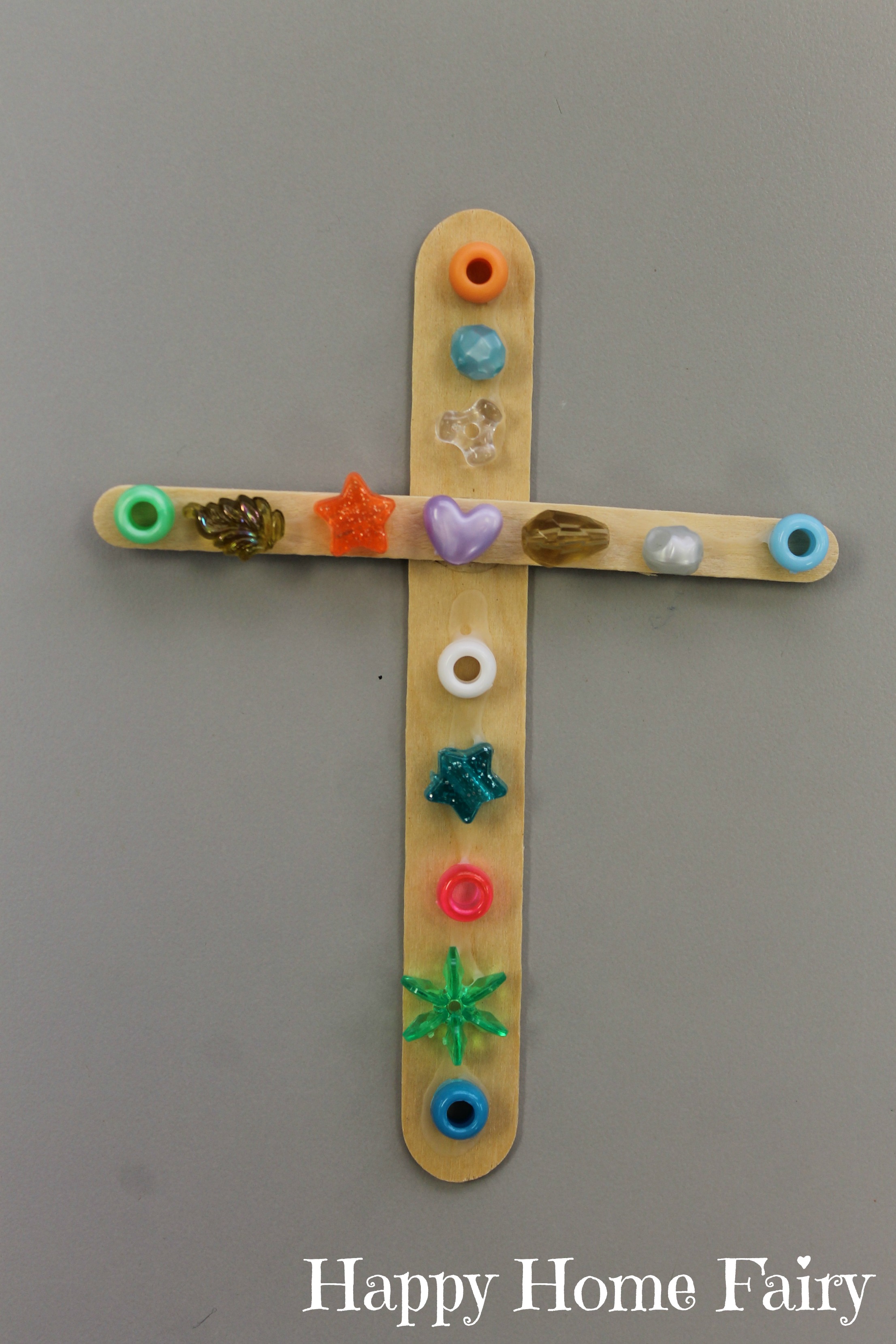 Simple Cross Craft Happy Home Fairy