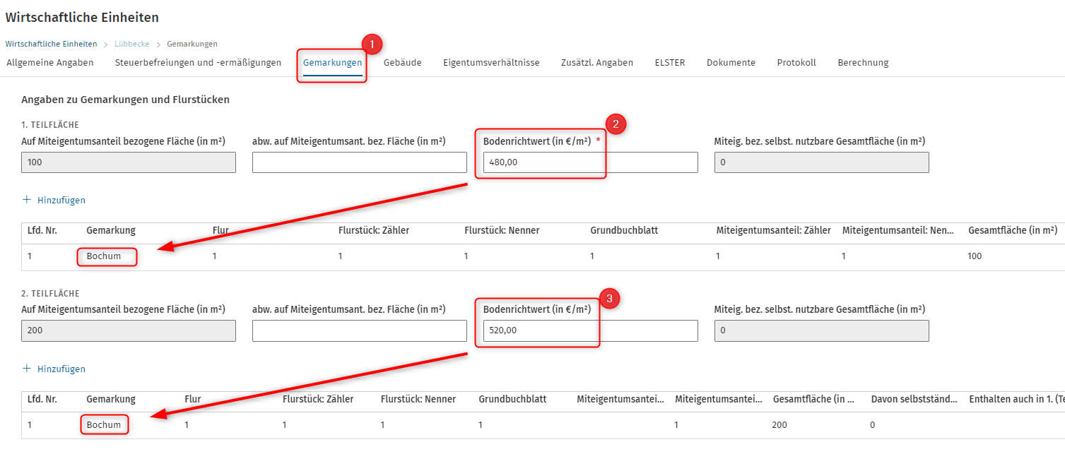 Erstaunlich Grundsteuererklärung Mehrere Flurstücke 2023 Alles Was