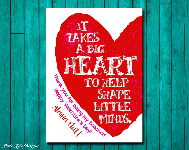 Teacher Valentine Cards Printable