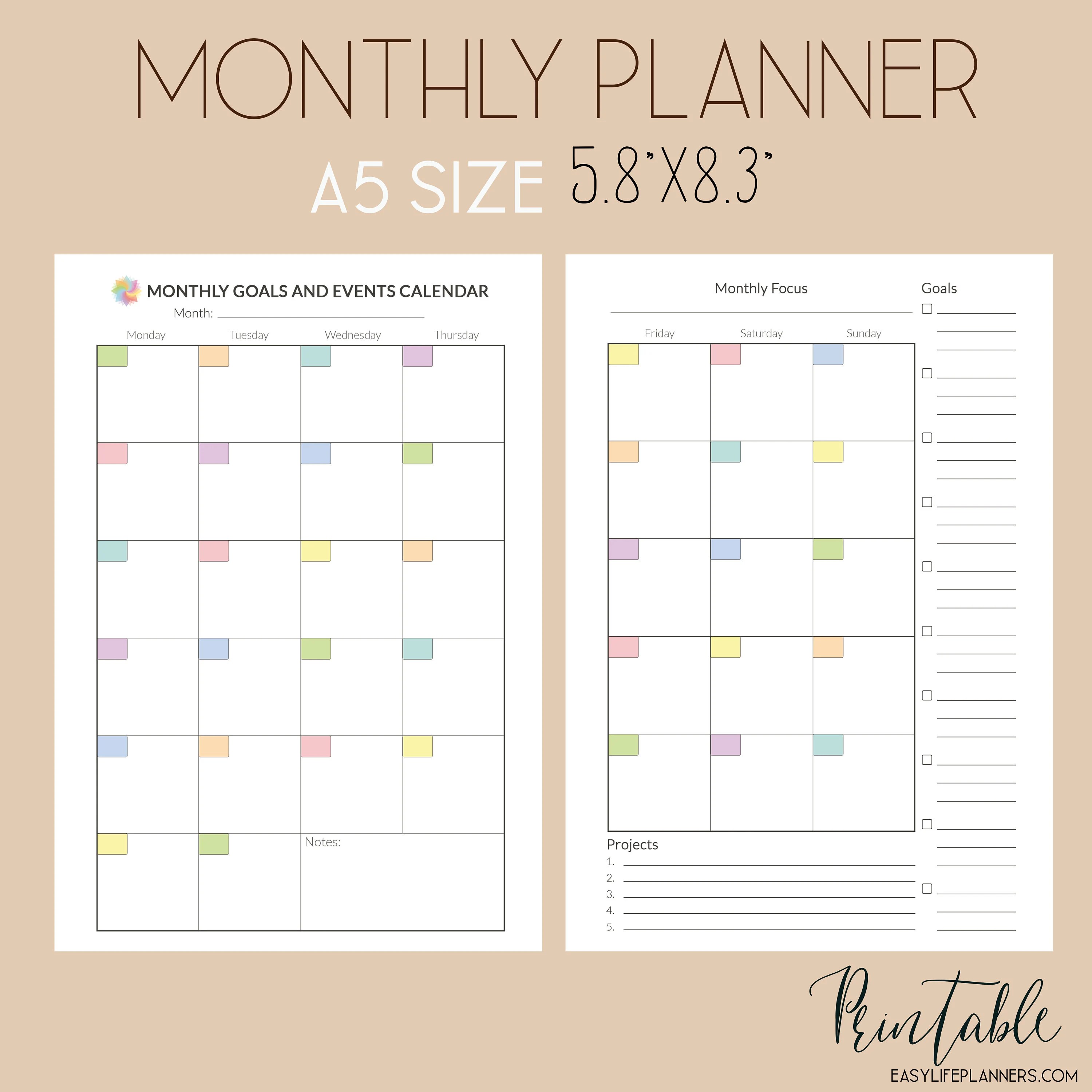 Printable Planner Inserts