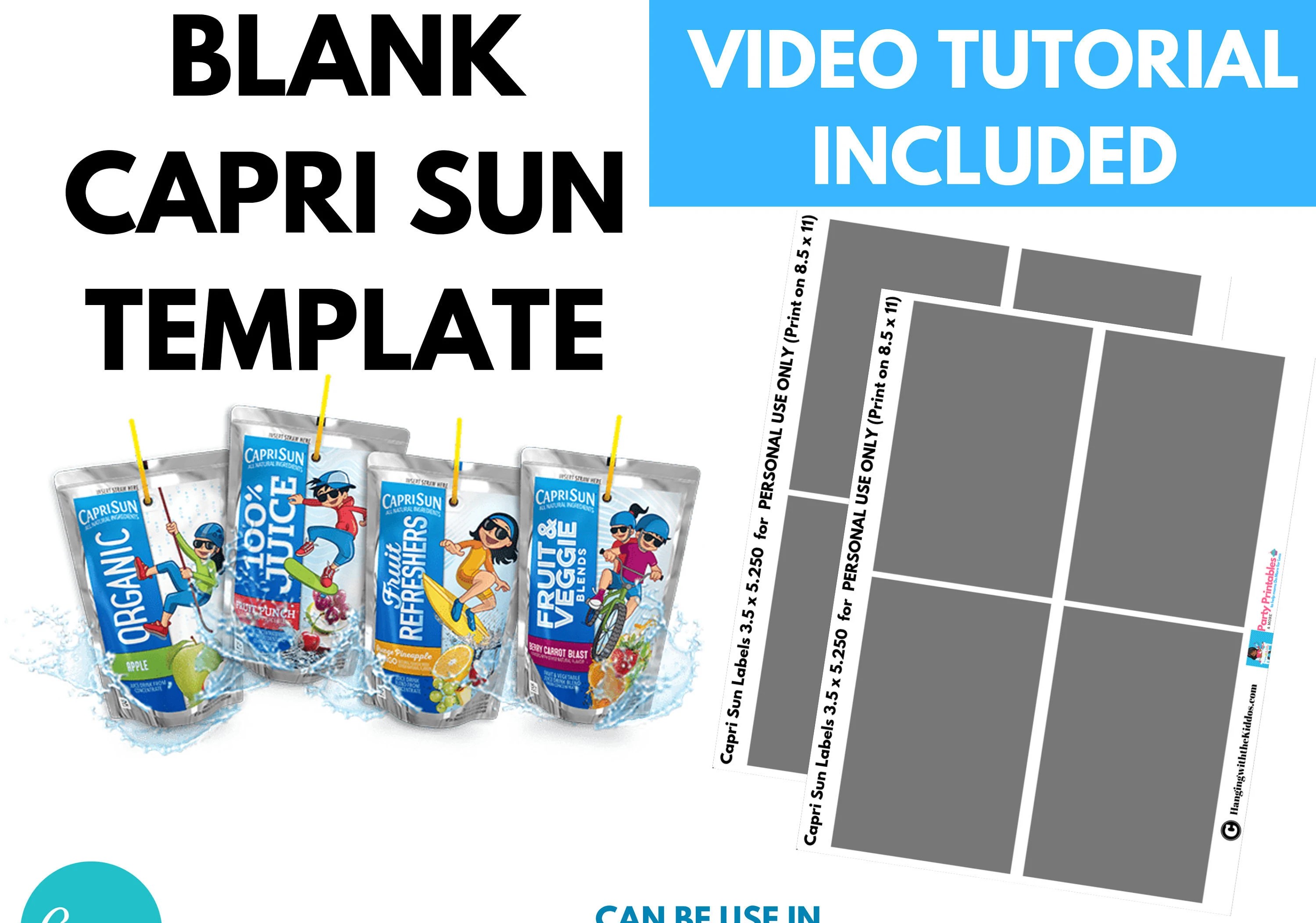 Capri Sun Label Template