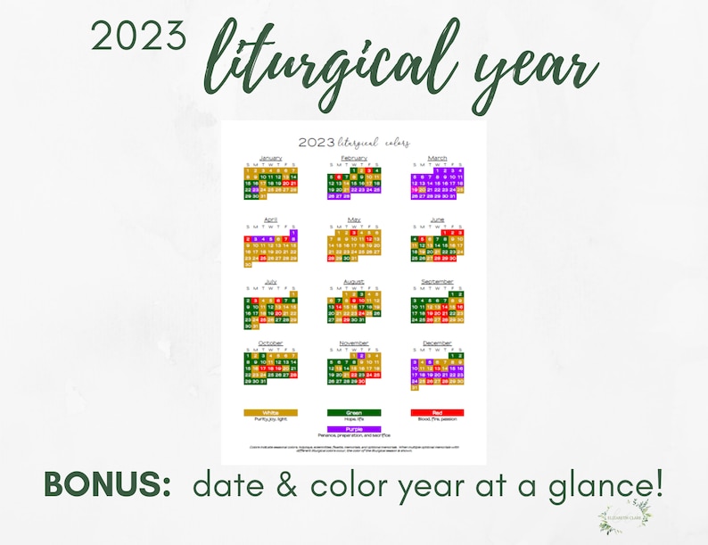 Catholic Calendar 2023 Printable