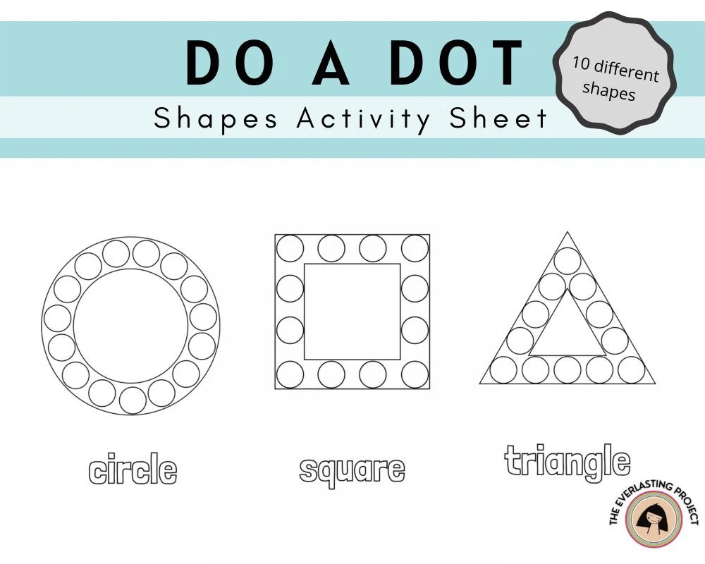 Do A Dot Printables Shapes Printable Word Searches