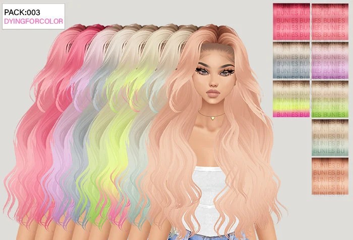 Imvu Pastel Hair Textures