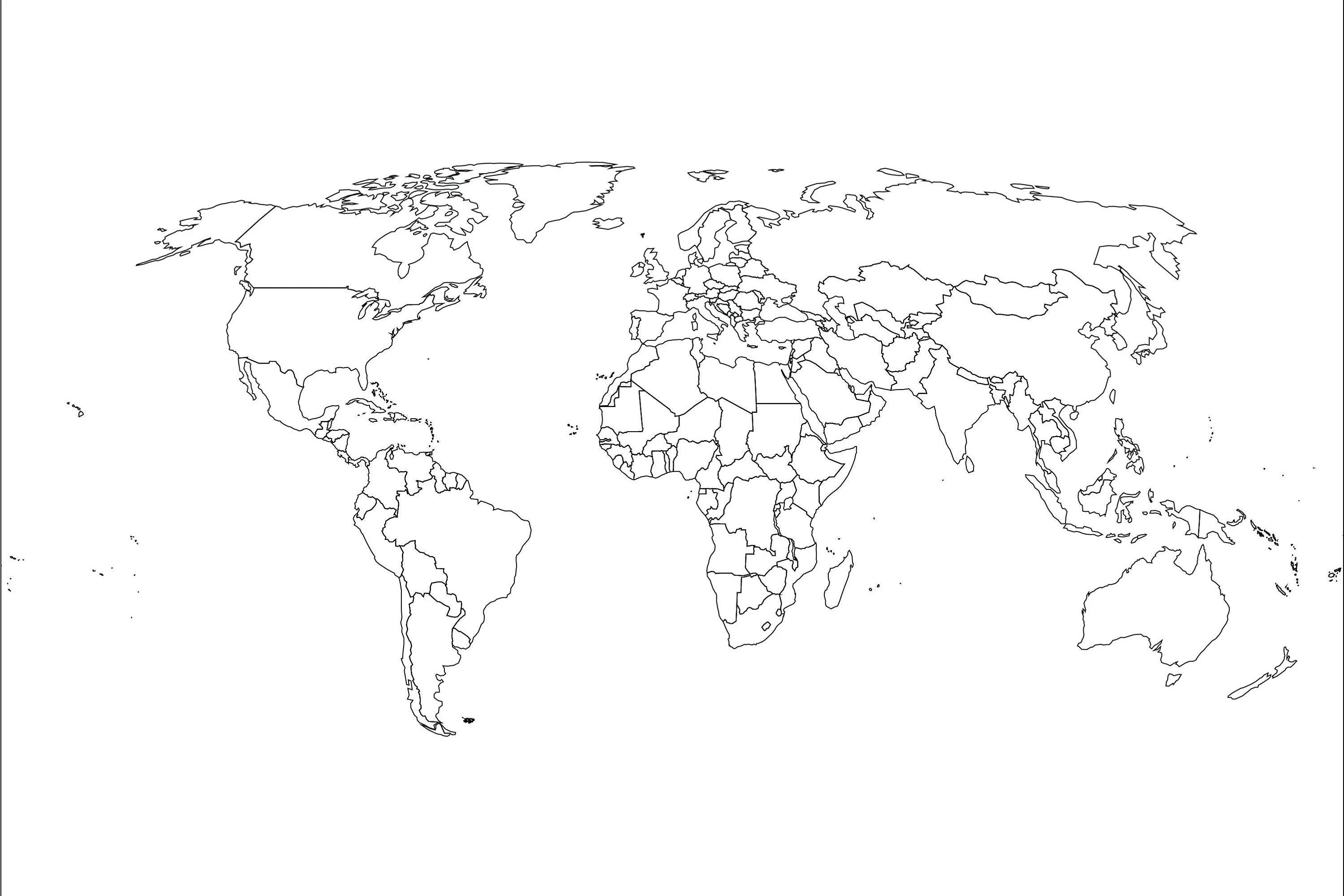 Weltkarte Umrisse Länder Deutschlandkarte 2023