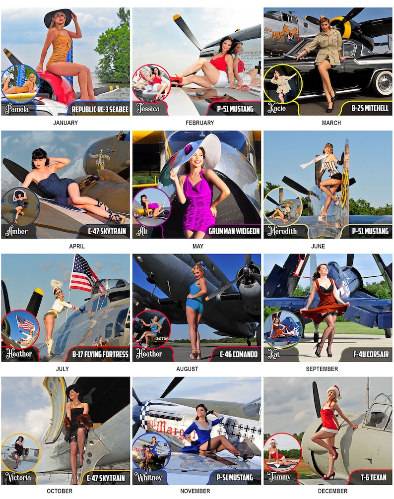 Warbird Pinup Calendar 2023 A Celebration Of Vintage Aviation And