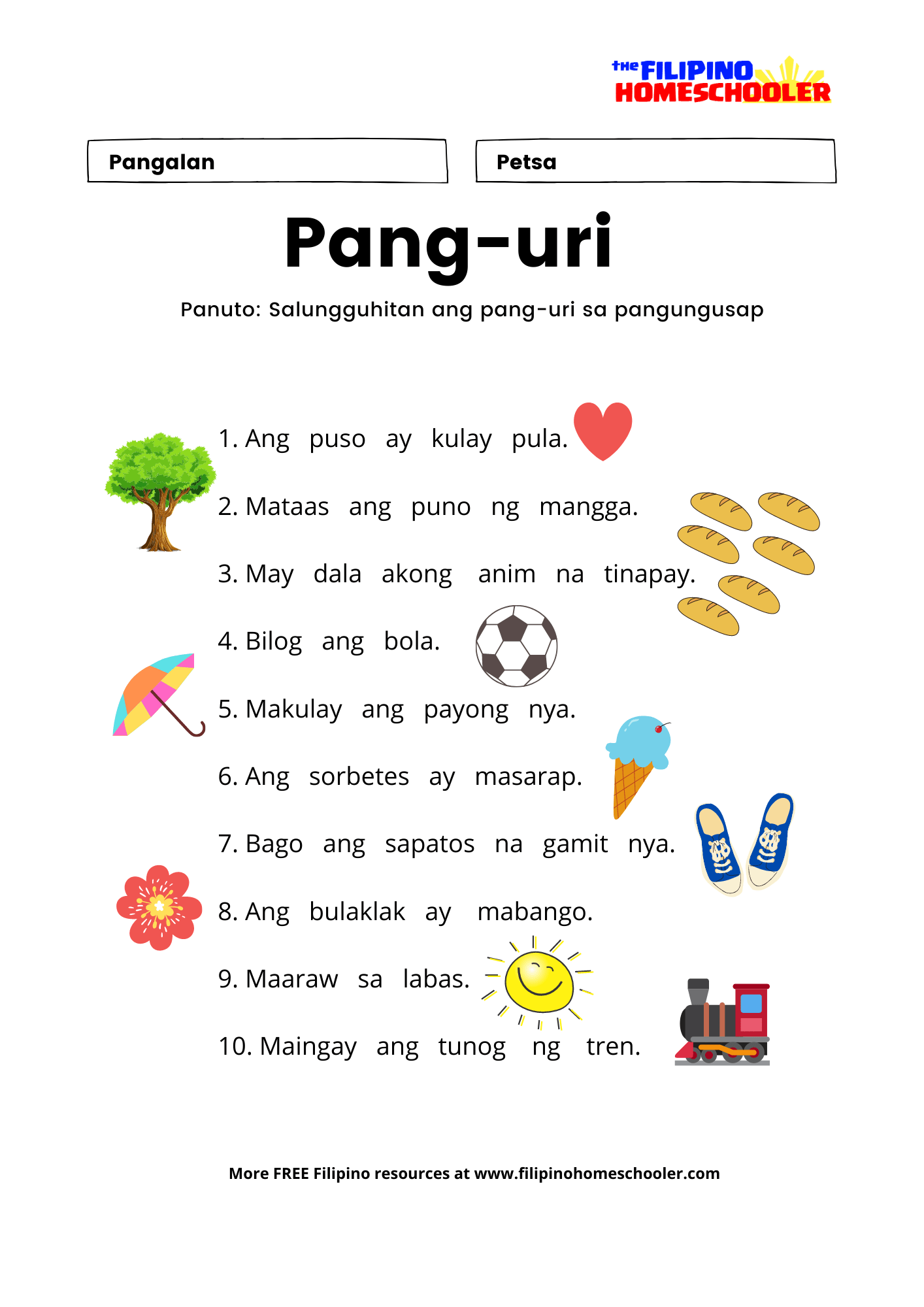 Pang Uri O Pang Abay Worksheet Hot Sex Picture