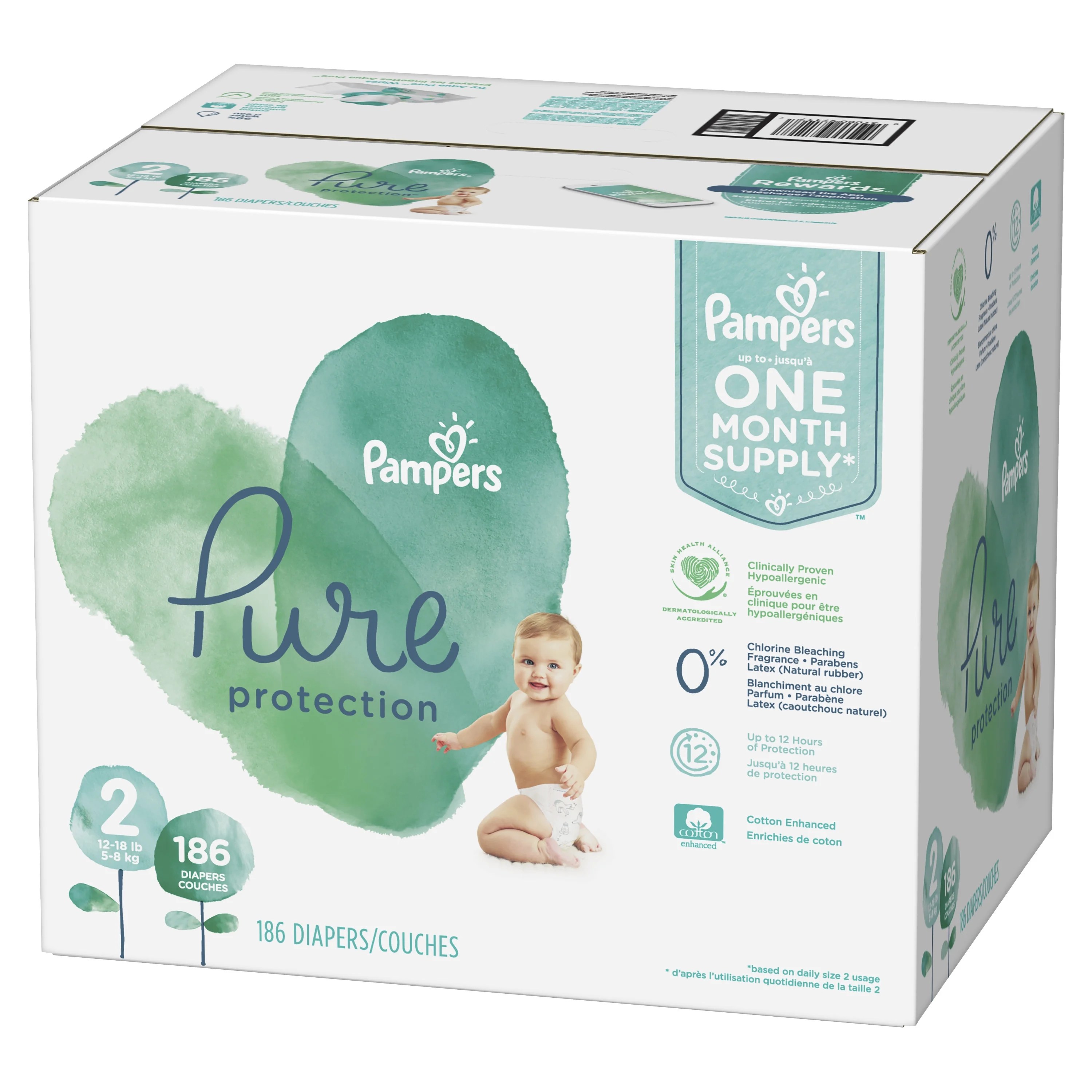 Pampers Pure Diapers Size 2 Cool Product Assessments Packages And
