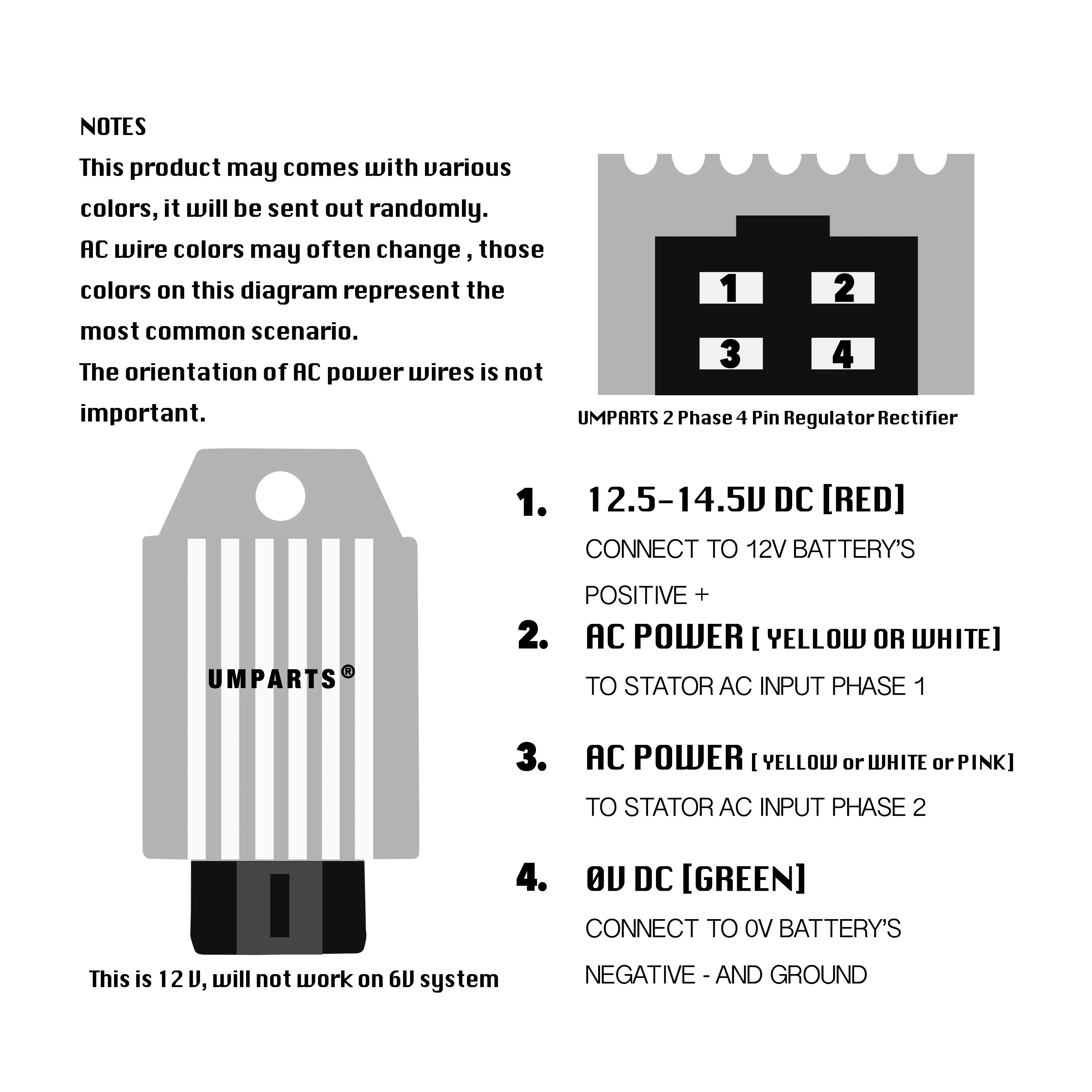 Understanding 12 Volt 4 Pin Regulator Rectifier Wiring Diagram Moo Wiring