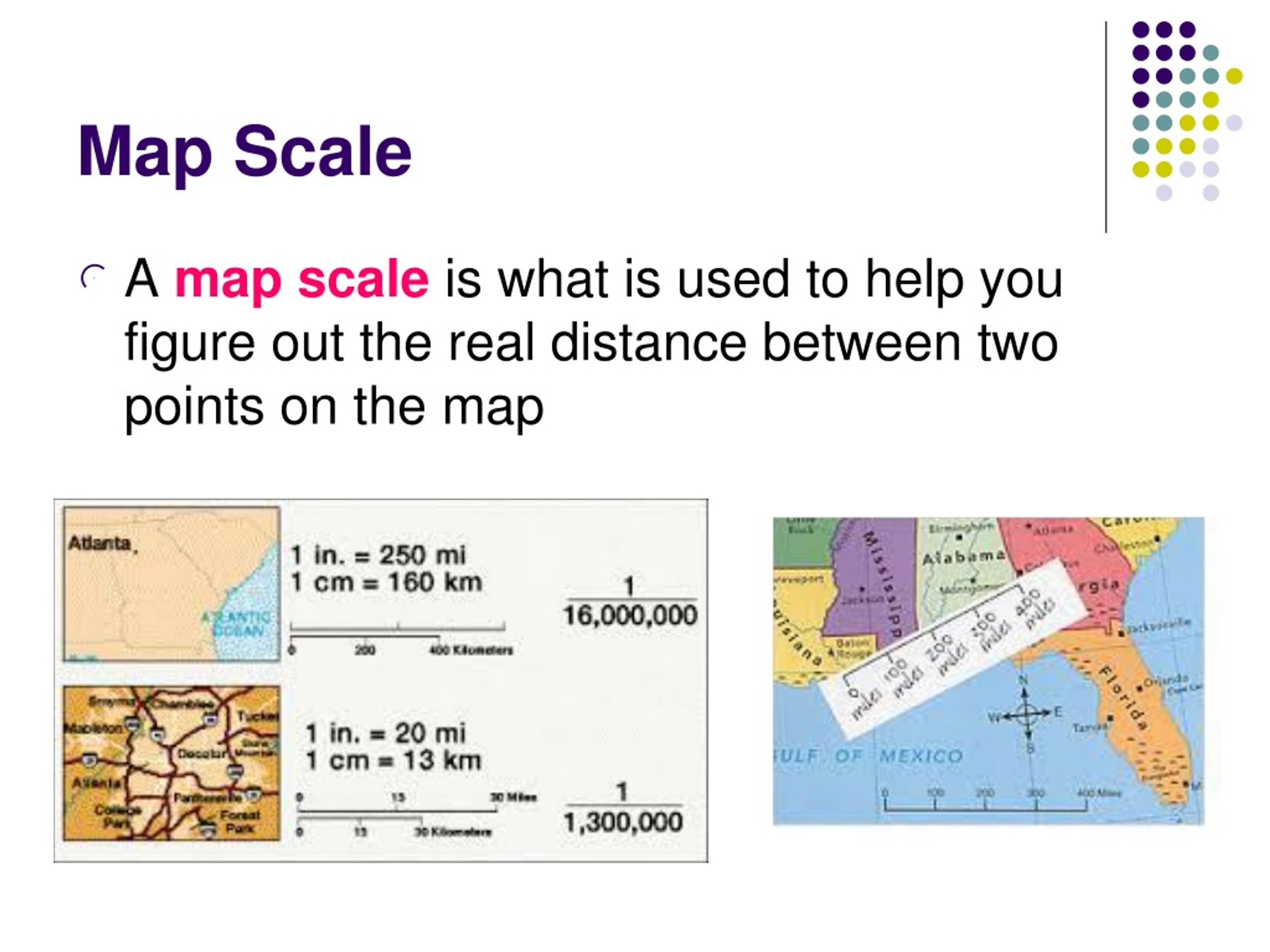 Varity Reading A Map Scale Worksheet