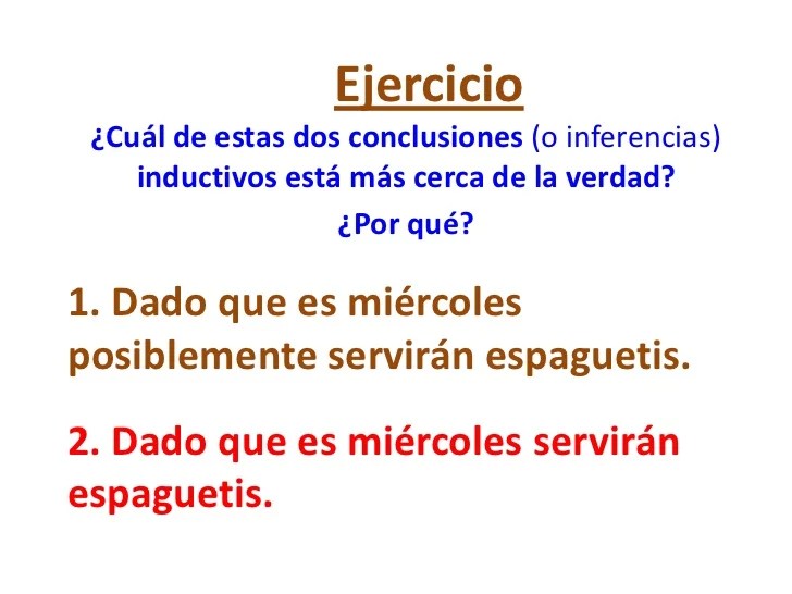 Ejemplos De Razonamiento Inductivo Por Analogia Ejemplo Sencillo