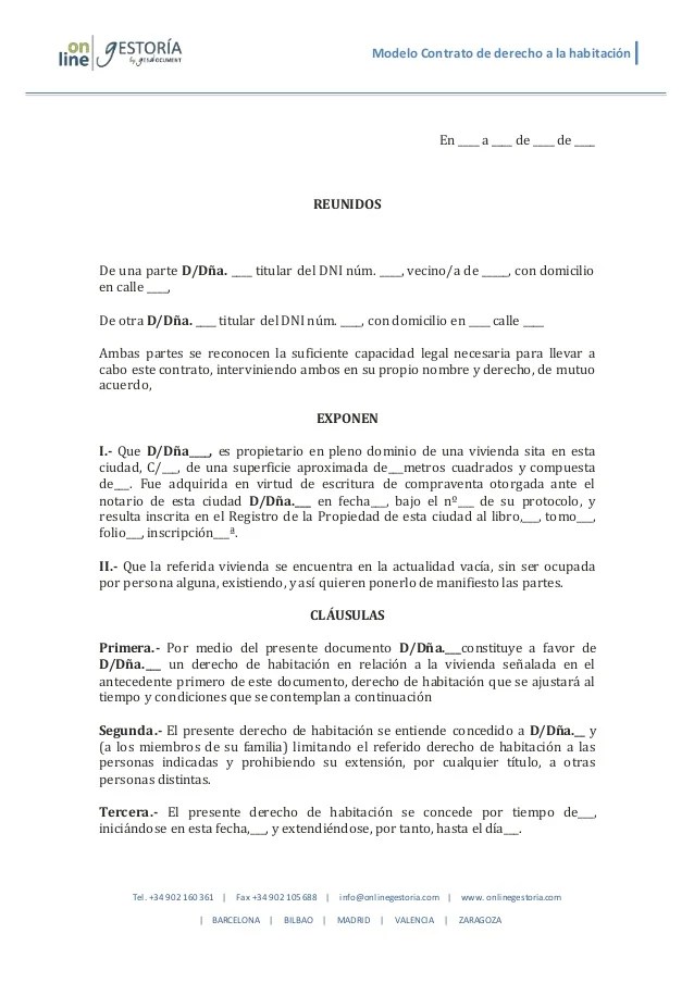 Modelo De Contrato De Alquiler De Habitacion En Word Financial Report