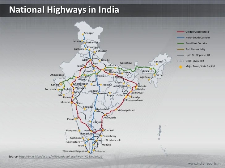 National Highways Of India Map London Tube Map