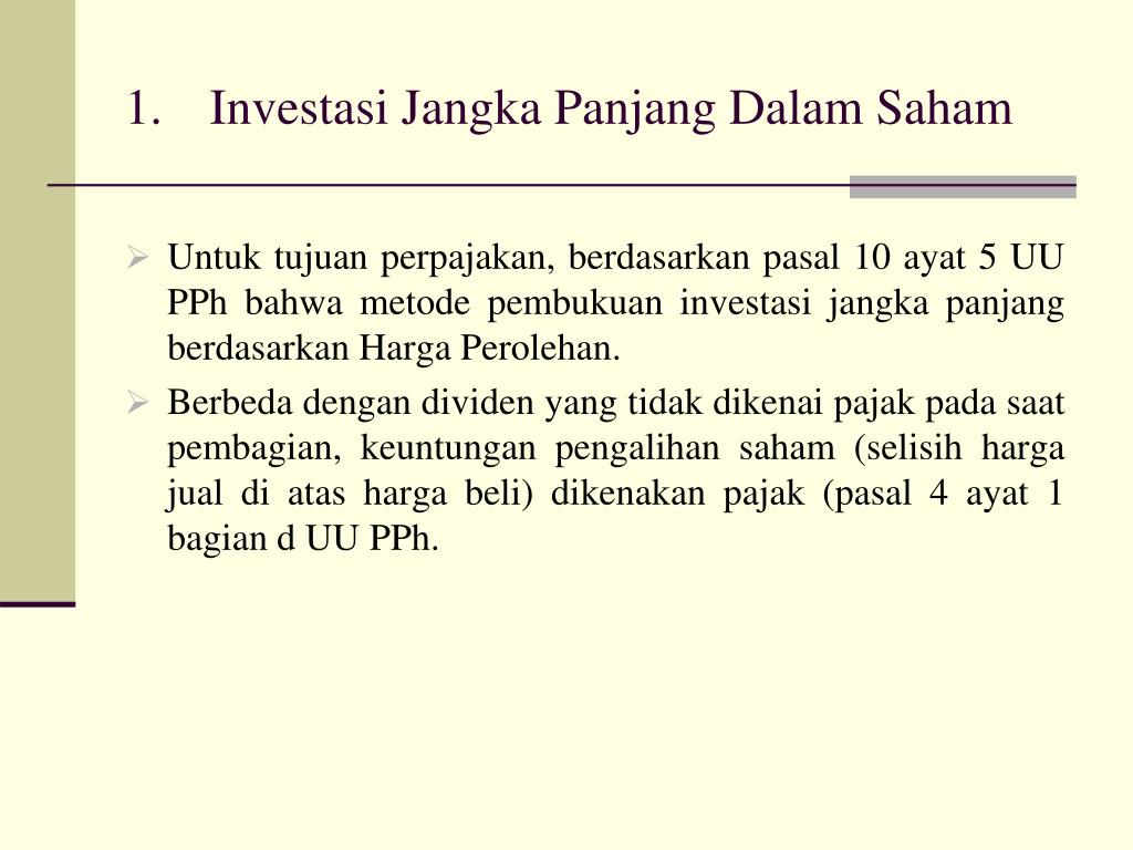 Investasi Jangka Pendek Dan Panjang Bacaangabut