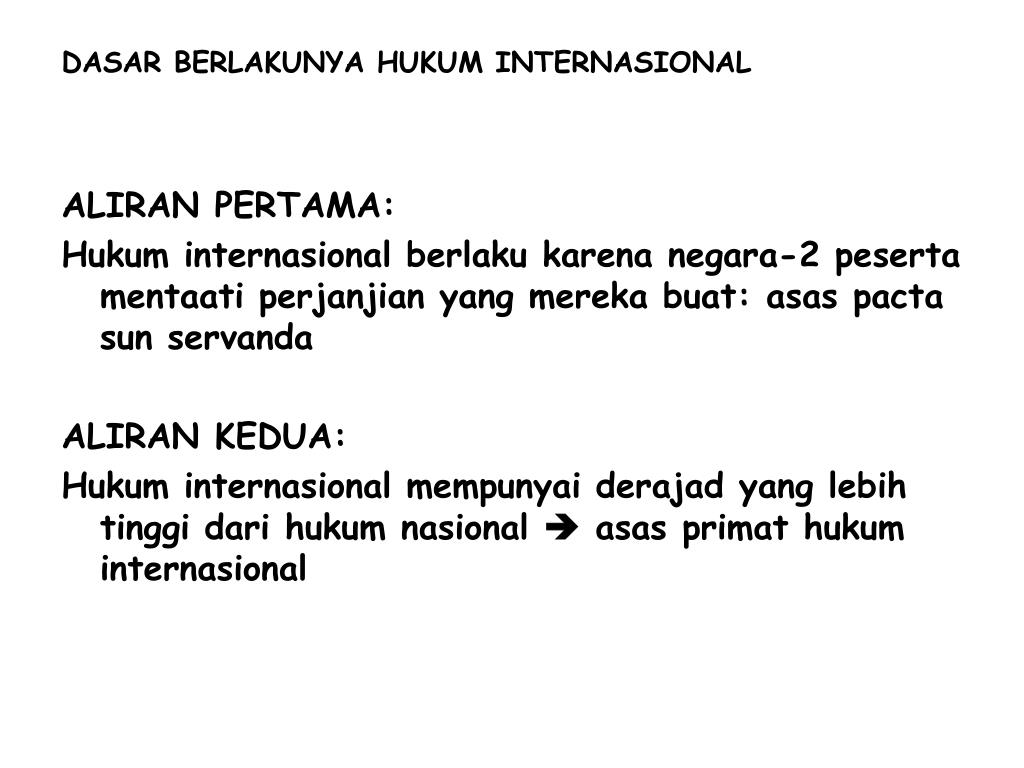 Asas Dasar Berlakunya Hukum Pidana Internasional Hukum 101