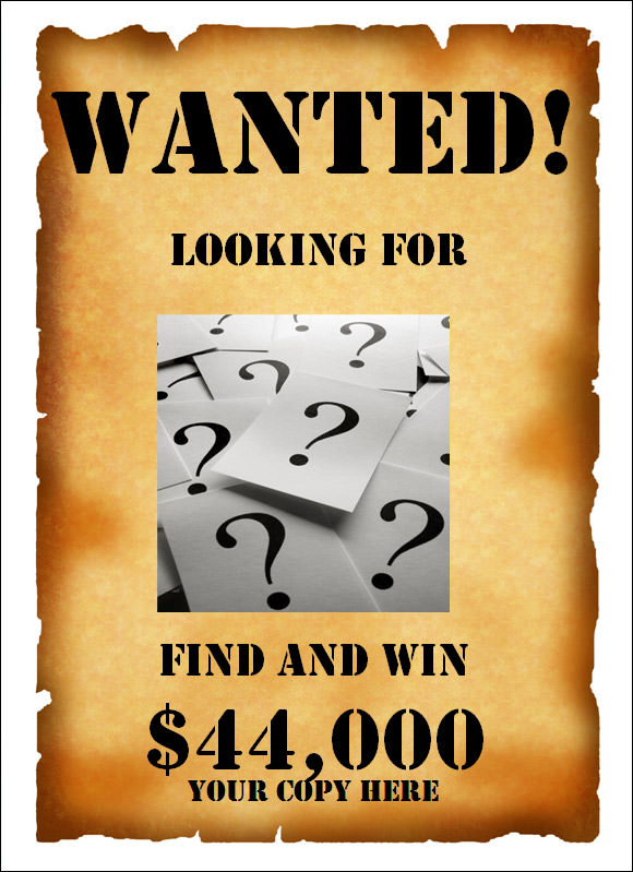 Modern Wanted Poster Template