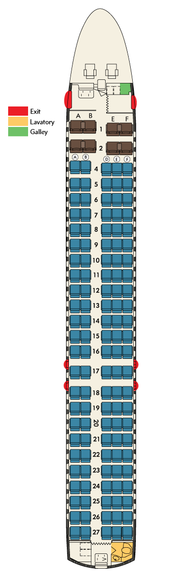 Hawaiian Airlines Airbus A321 Seating Chart