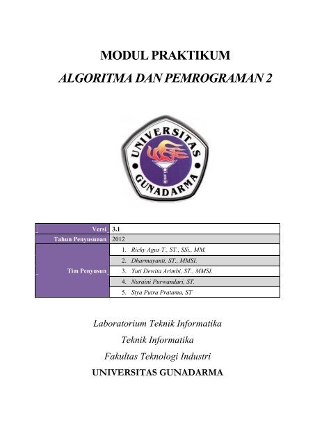 Modul Algoritma Dan Pemrograman 2 Studyhelp