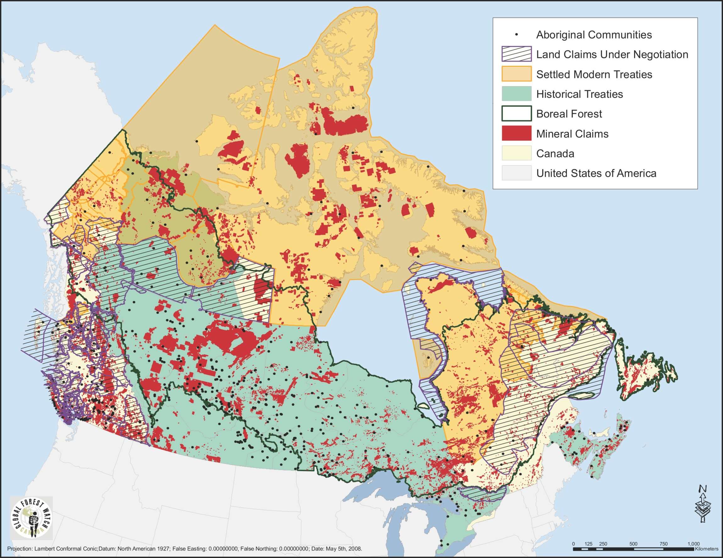 Map Of Native Reserves In Canada Political Map Of The World