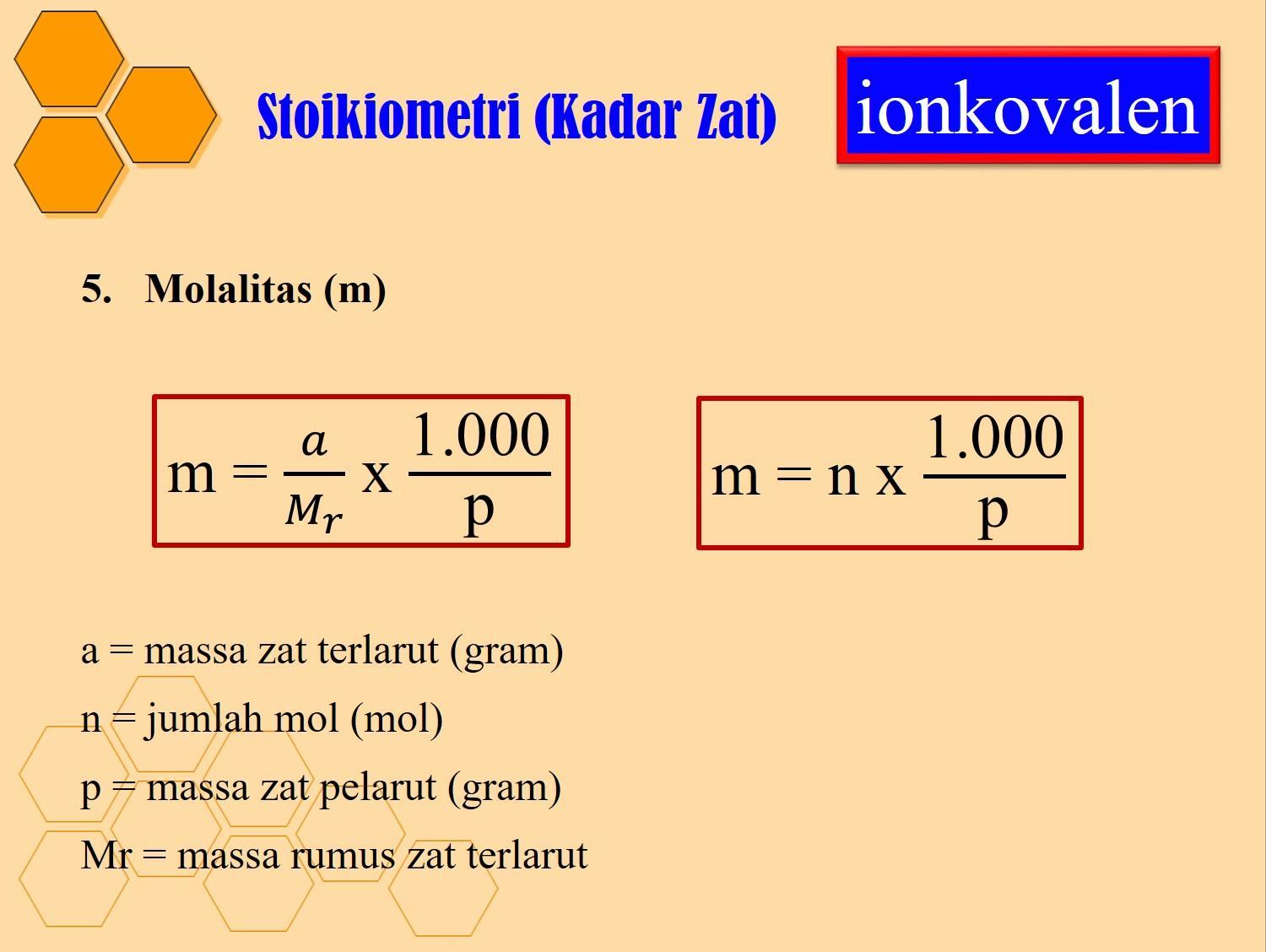 Rumus Molaritas Dan Molalitas Excel Dan Rumus Kimia