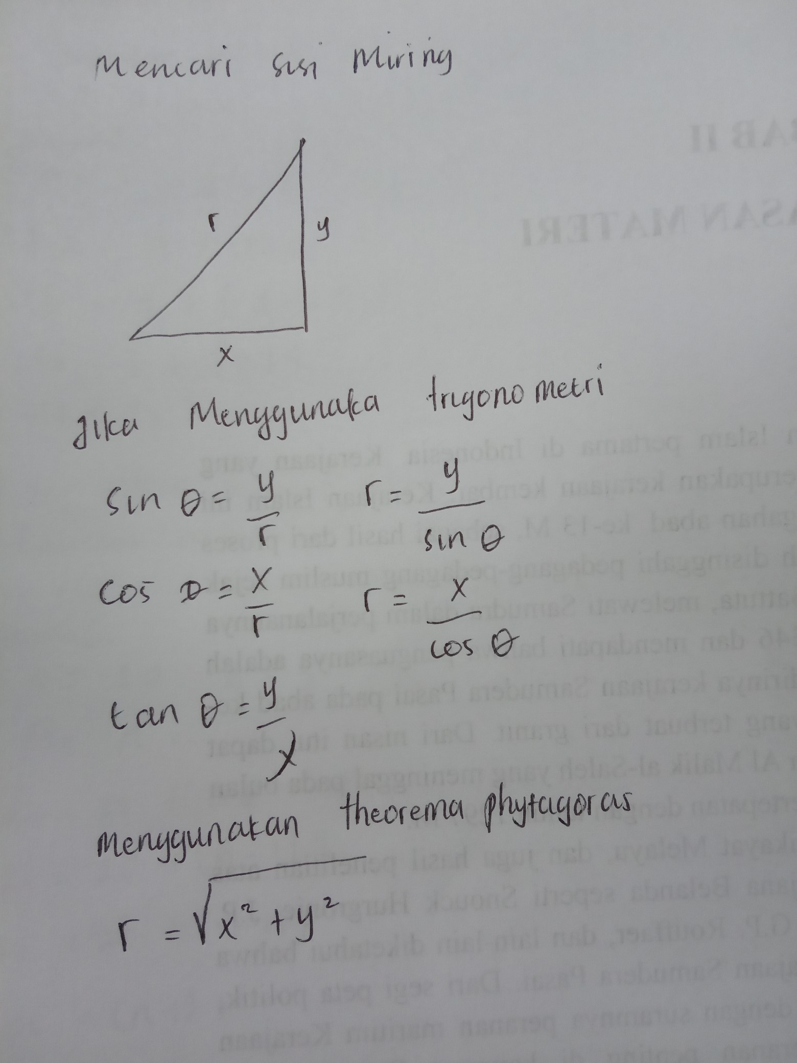 Cara Menghitung Segitiga Siku Siku Teorema Pythagoras Rumus Terbilang