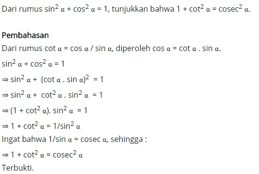 Contoh Soal Trigonometri Kelas 11 Brainly Satu Trik