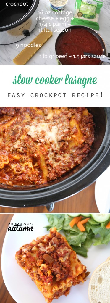 Easy Slow Cooker Lasagne Recipe Its Always Autumn