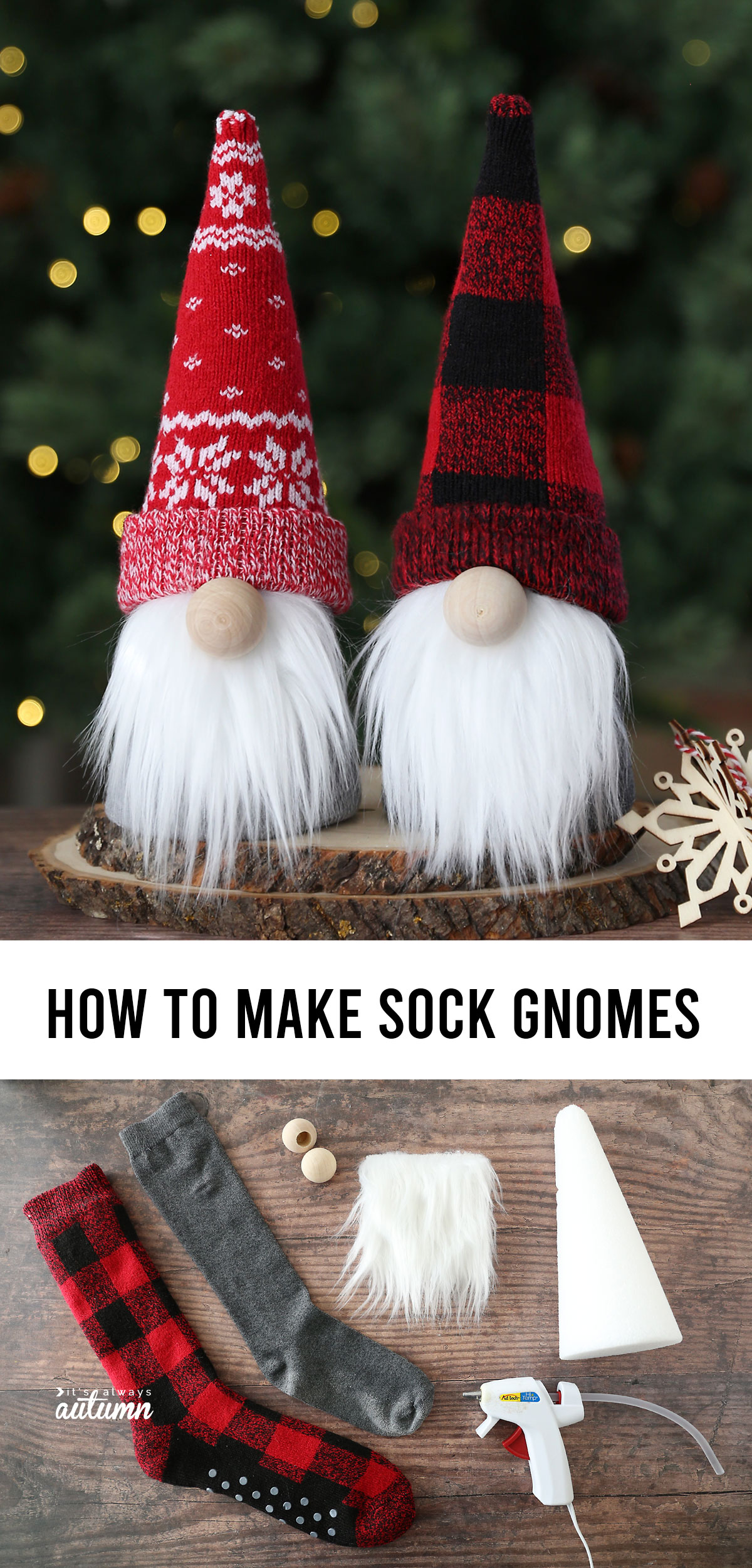 How To Make Sock Gnomes 5 Simple Steps Its Always Autumn