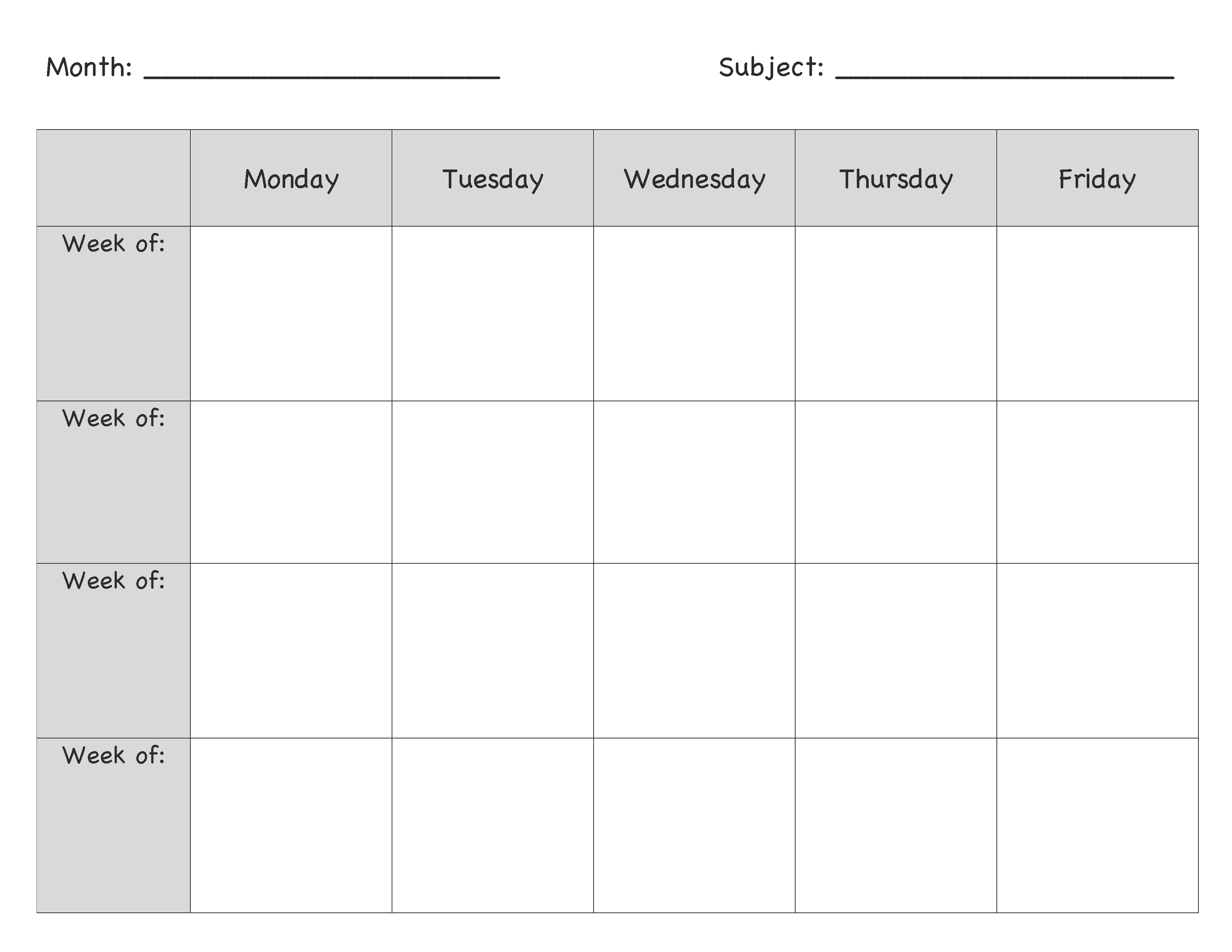 Lesson Plan Calendar Template Web Lesson Templates Can Be Customized