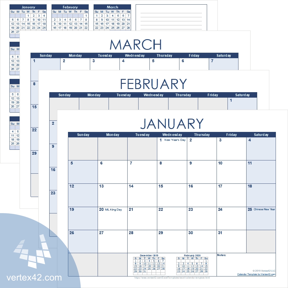 Calendar Template Vertex42 Example Calendar Printable