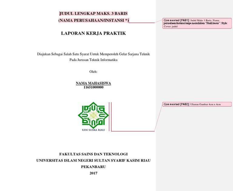 Contoh Laporan Kerja Praktek Teknik Informatika Berbasis Web Yluhavit