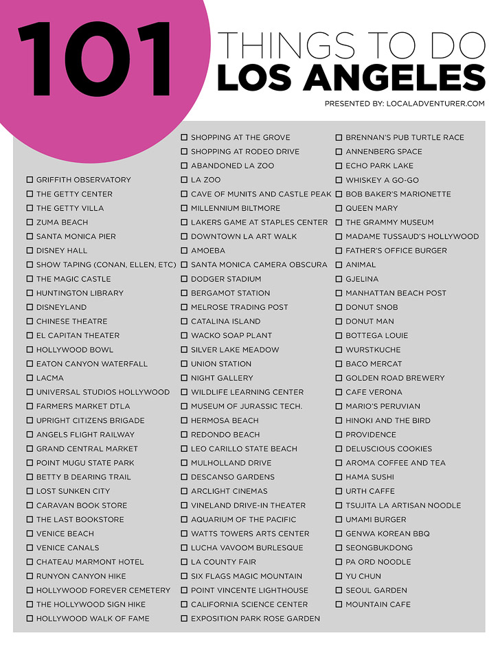 Top 10 Things To Do In Los Angeles