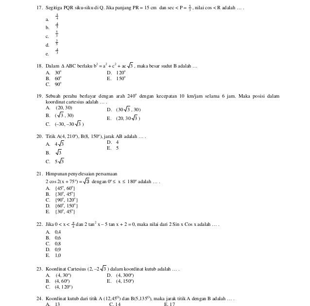 Matematika Wajib Kelas 11 Semester 2 Homecare24