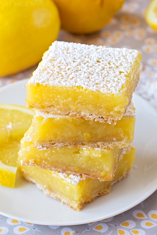 Best Lemon Bars Recipe Life Made Simple Bakes